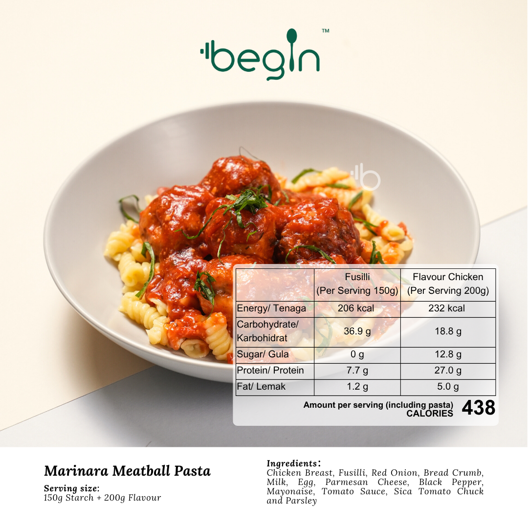 (P) Marinara Meatball Pasta